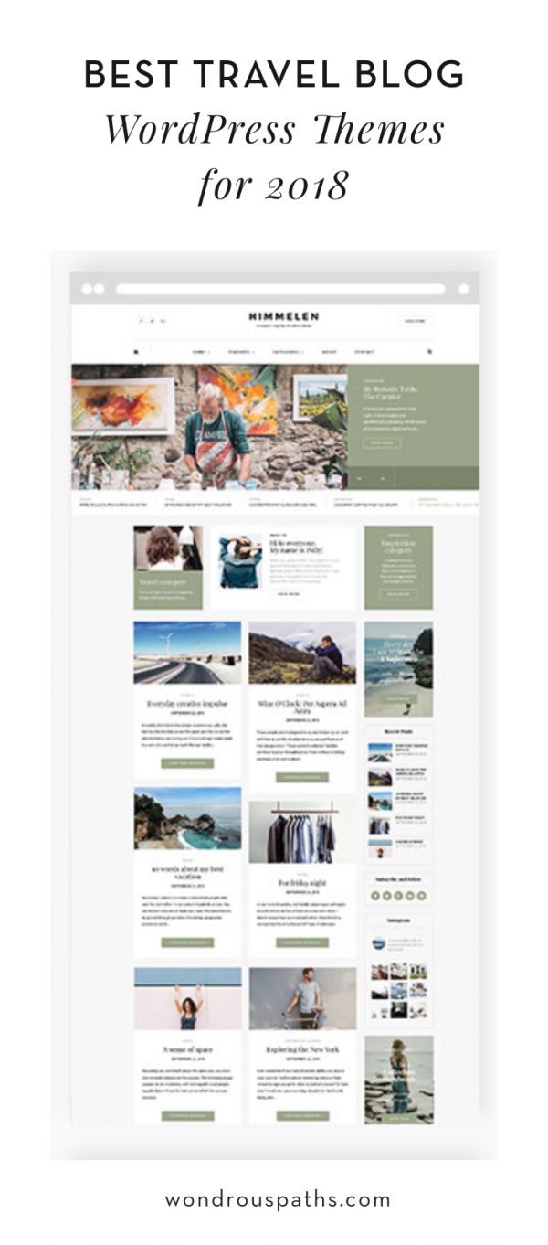 Best Travel Blog Themes for WordPress: 2018 Edition